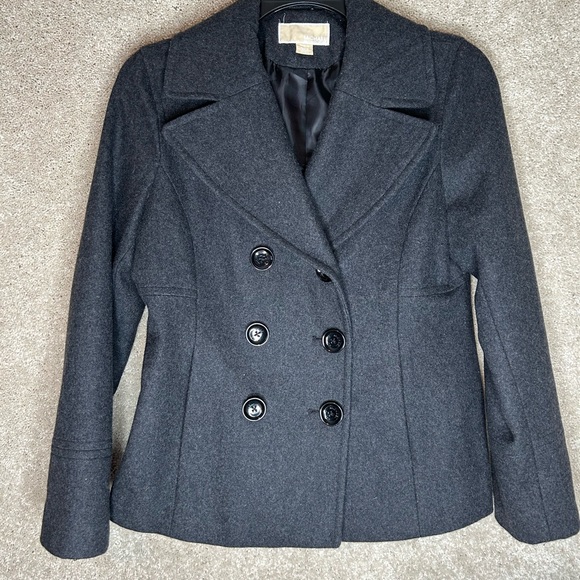 Michael Kors | Jackets & Coats | Michael Kors Gray Wool Blend Coat ...
